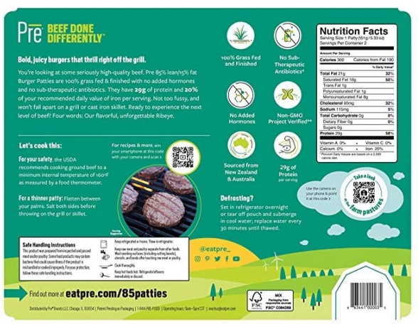 Weinstein Wholesale Meats, 생갈은 소고기 버거 패티 제품 리콜