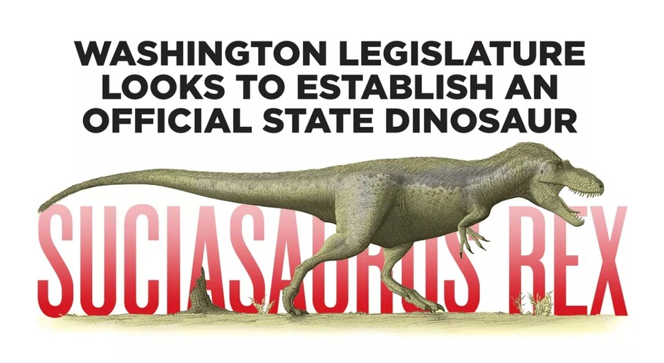 공룡중에 워싱턴 주의 공식 상징이 된 'Suciasaurus rex'